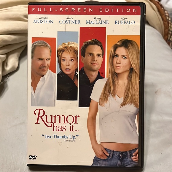 Media | Rumor Has It Movie Dvd Jennifer Aniston Kevin Costner | Poshmark